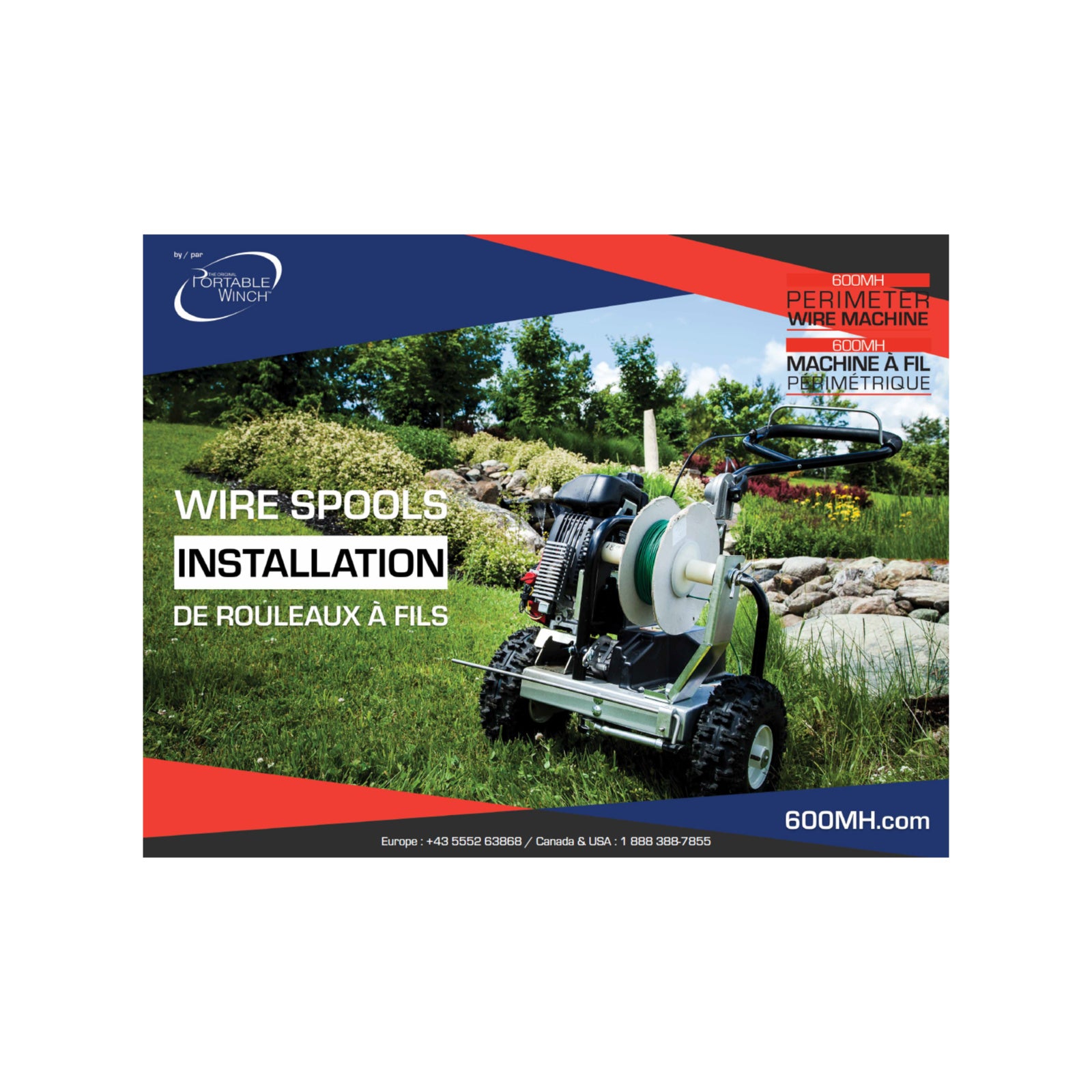 600MH/600MH-Li - Wire spools installation – 600MH USA